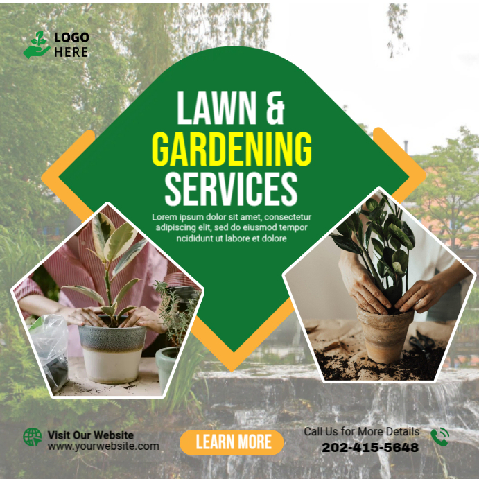 Copy of Lawn and Gardening AD | PosterMyWall