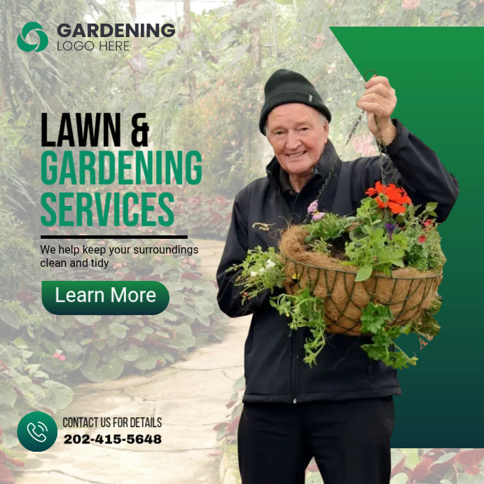 Copy of Lawn and Gardening AD | PosterMyWall