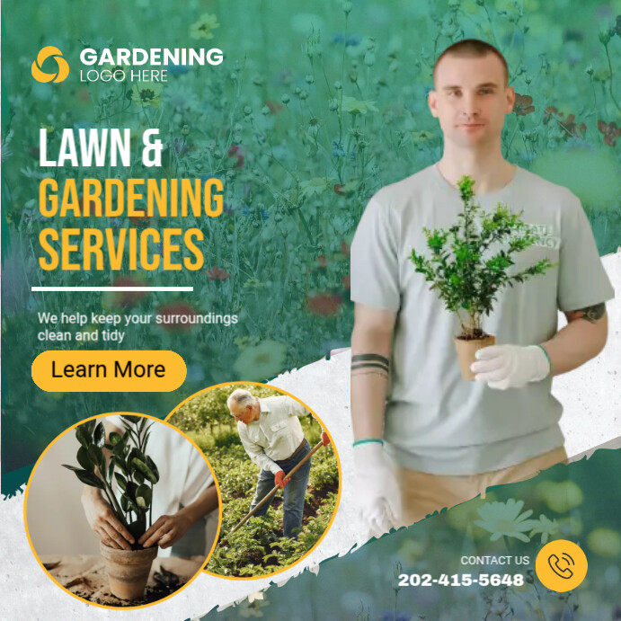 Lawn and Gardening Care Template | PosterMyWall