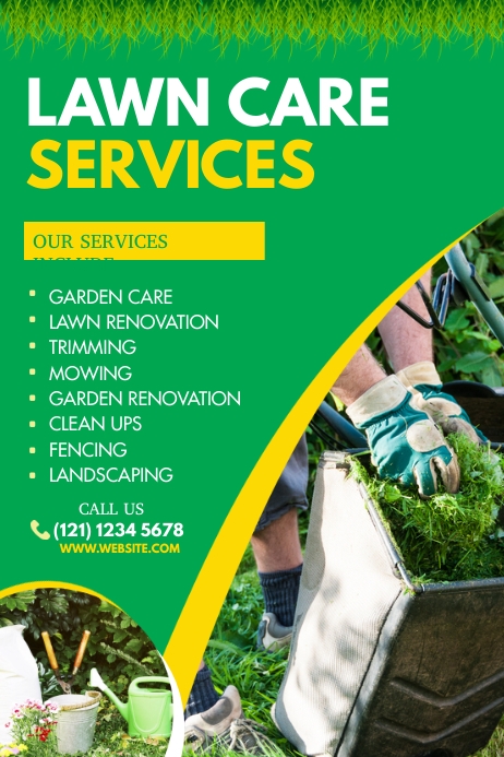 Lawn and Landscaping Template | PosterMyWall