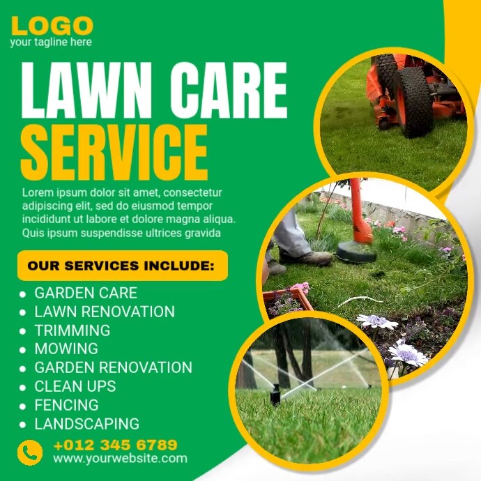 Lawn Care Ads Template | PosterMyWall