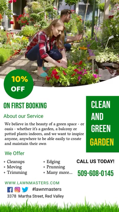 Copy of lawn care and gardening | PosterMyWall