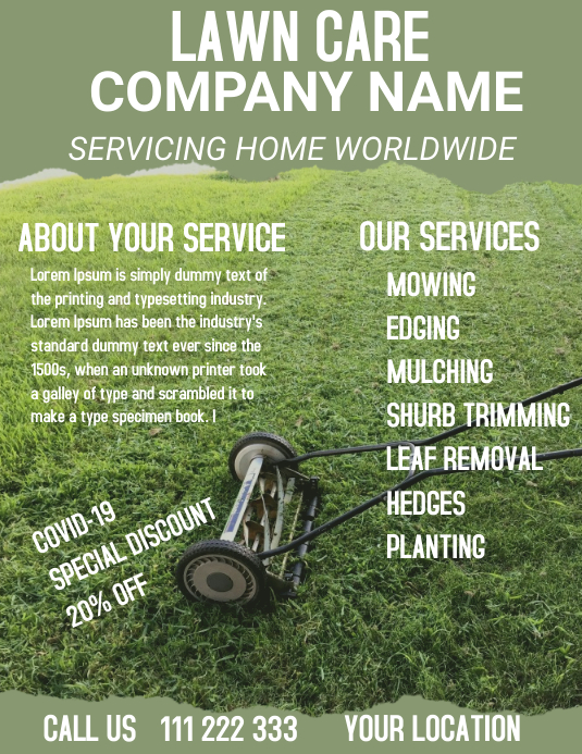 Copy of LAWN CARE | PosterMyWall