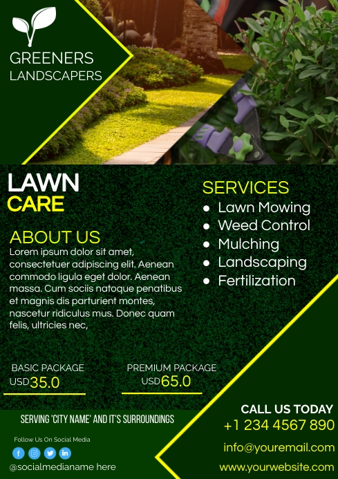 lawn care Template | PosterMyWall