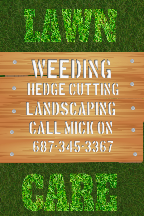 Lawn Care Gardening Flyer Template | PosterMyWall
