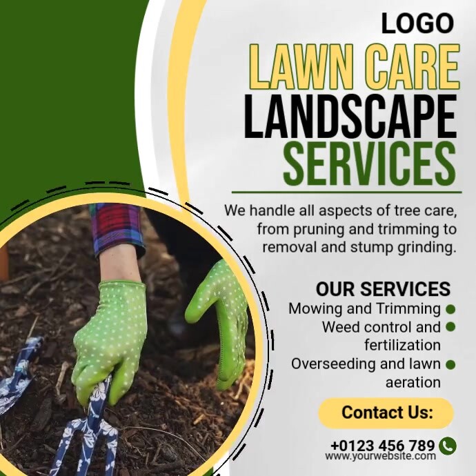 Lawn Care Landscape Services Template | PosterMyWall