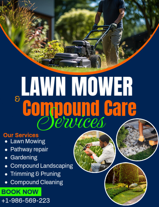 Lawn Care services Ad Template | PosterMyWall