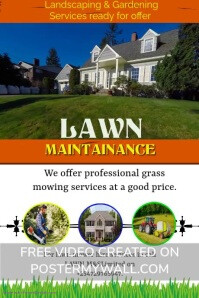 Lawn Mowing Poster Template | PosterMyWall
