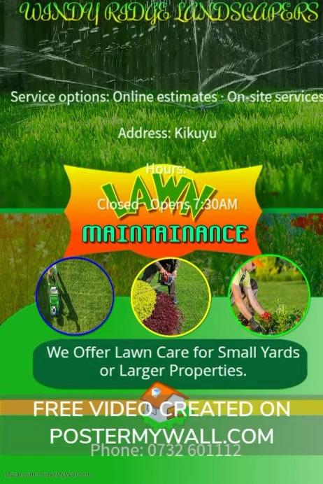 LAWN MAINTAINANCE Template | PosterMyWall