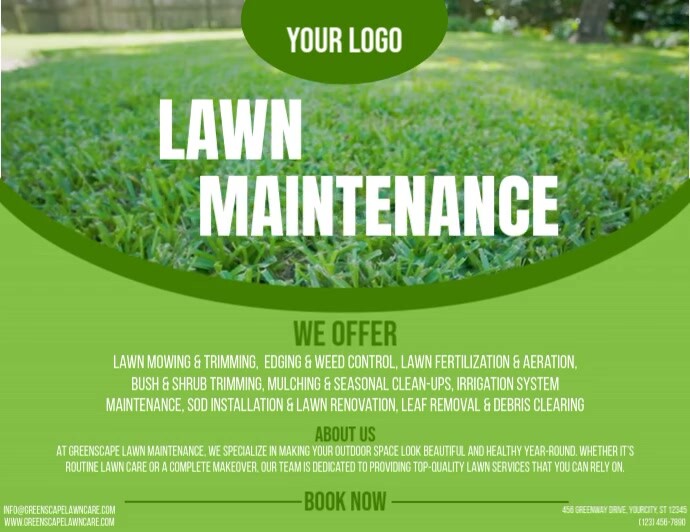 Lawn Maintenance Template | PosterMyWall
