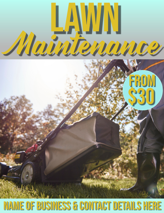 lawn maintenance Template | PosterMyWall