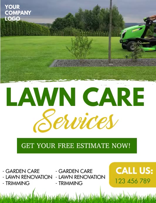 Copy of lawn mowing service | PosterMyWall