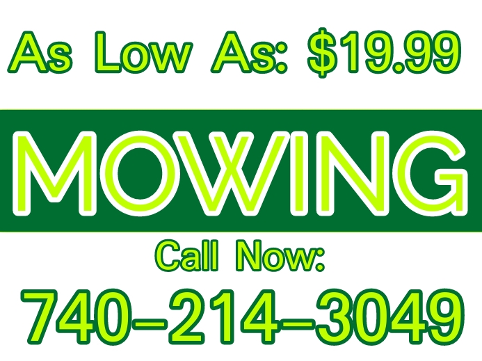 Lawn Mowing Sign Template | PosterMyWall