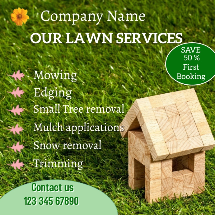 lawn service 1 Template | PosterMyWall