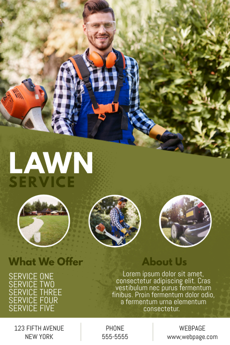Copy of Lawn service business flyer template | PosterMyWall