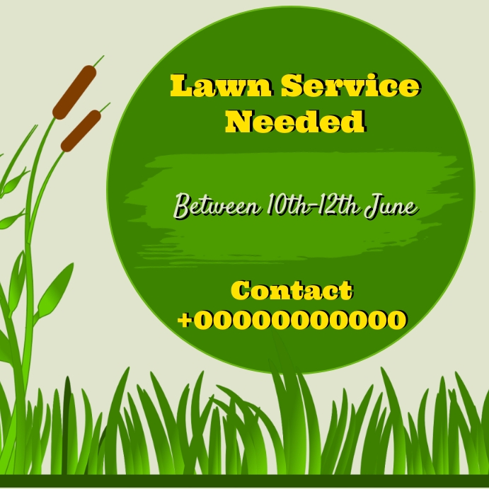 Lawn service poster Template | PosterMyWall