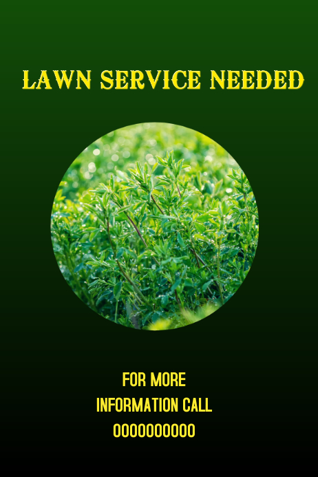 Lawn service poster Template | PosterMyWall