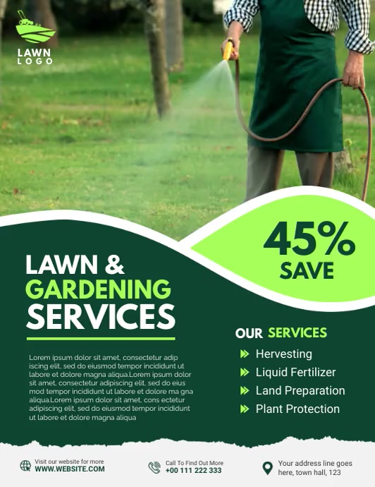 Lawn Services Flyer Template | PosterMyWall