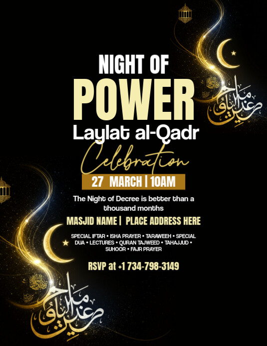 Laylatul Qadr Flyer Template | PosterMyWall