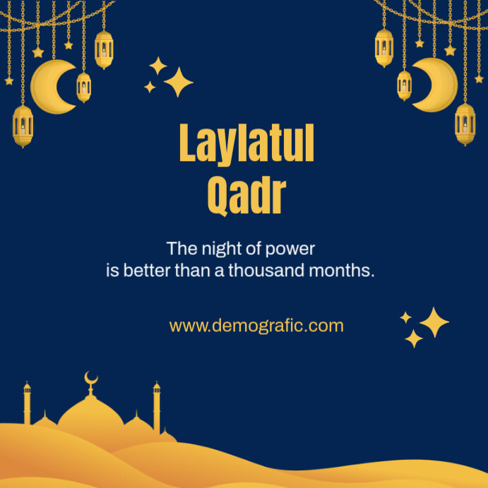 Laylatul Qadr Instagram Post Template | PosterMyWall