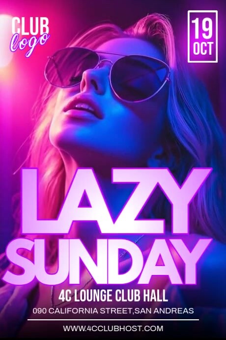 Lazy Sunday Template | PosterMyWall