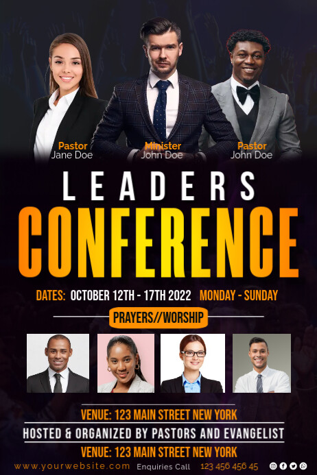 Leader's Conference Template | PosterMyWall
