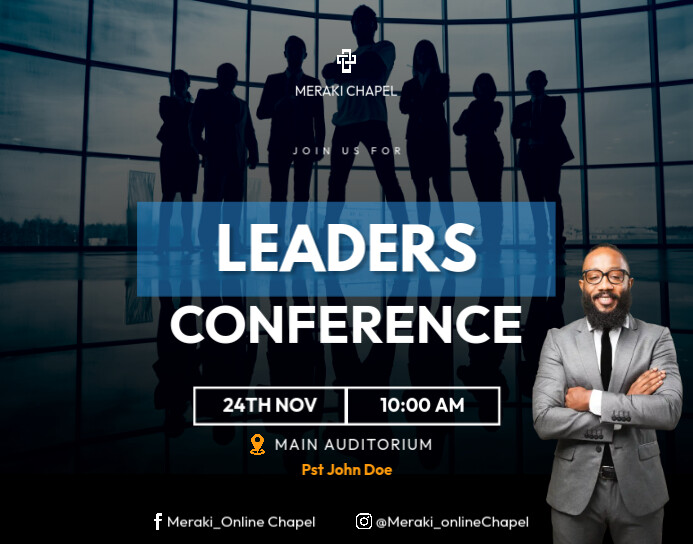 Leader's conference Template | PosterMyWall