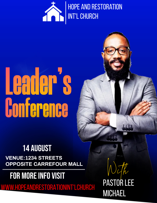 Leader's conference Template | PosterMyWall