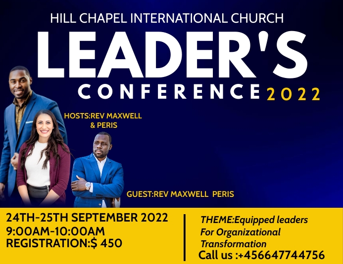 leader's conference flyer (1) Template | PosterMyWall