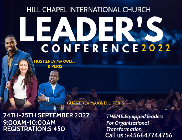 leader's conference flyer (3) Template | PosterMyWall