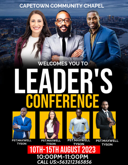 leader's conference poster Template | PosterMyWall