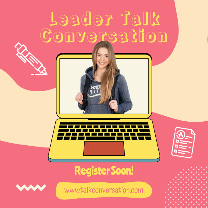 Leader Talk Conversation Template | PosterMyWall