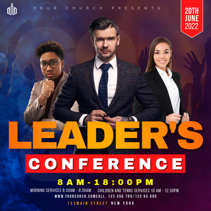 Leaders Conference Template | PosterMyWall
