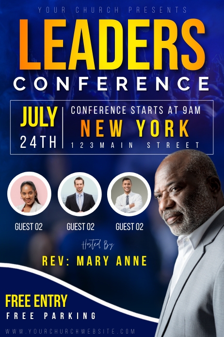 Plantilla de Conferencia de Líderes de | PosterMyWall