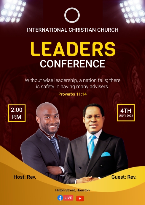 Leaders Conference Template | PosterMyWall