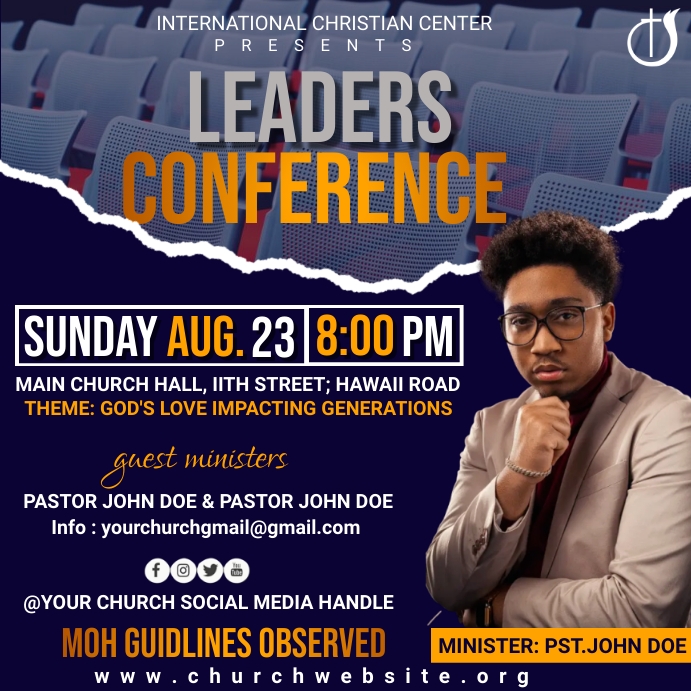 Modèle Conférence Des Leaders de | PosterMyWall