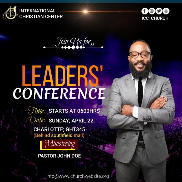leaders conference Template | PosterMyWall