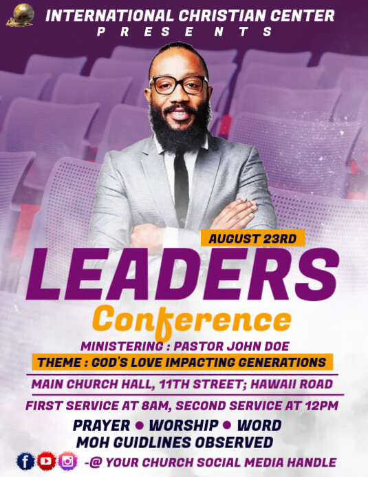leaders conference Template | PosterMyWall