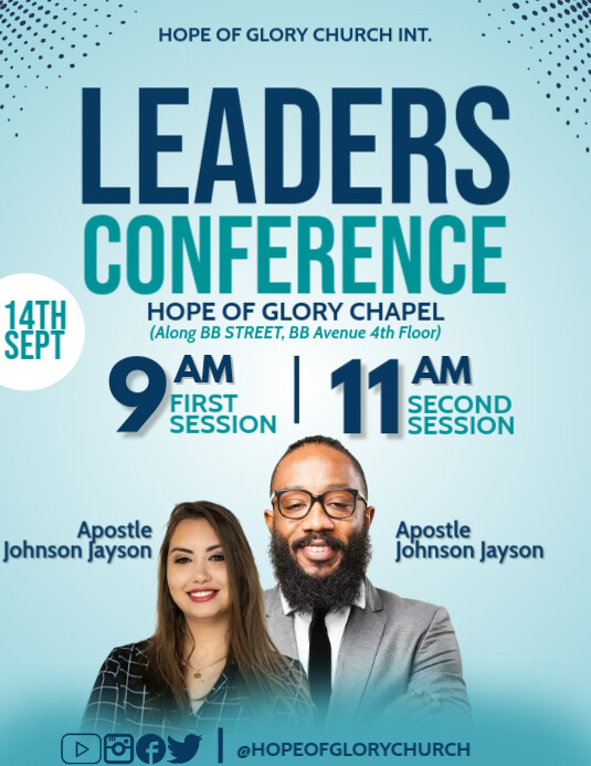 Leaders Conference Template | PosterMyWall