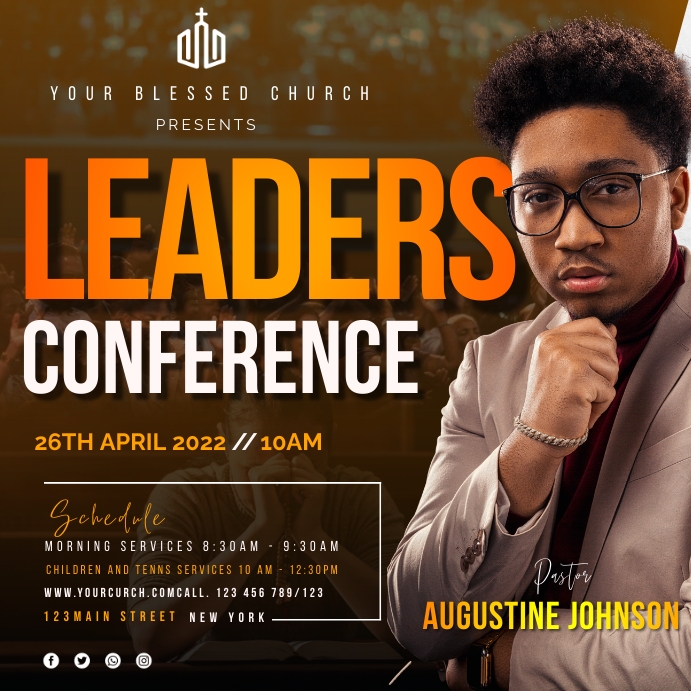 Leaders Conference Template | PosterMyWall