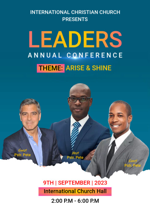 Leaders Conference Template | PosterMyWall