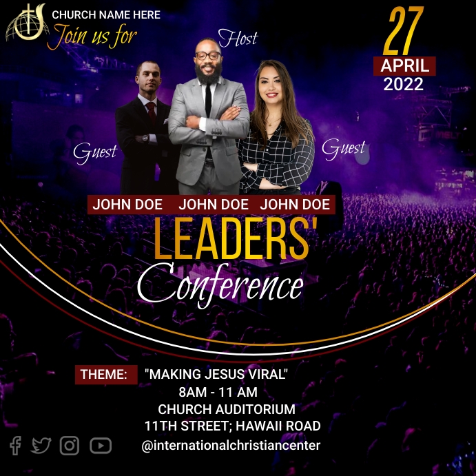 leaders conference Template | PosterMyWall