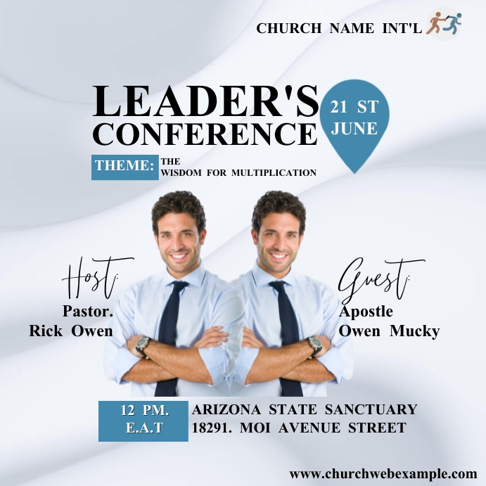 Plantilla de Leaders conference flyer | PosterMyWall