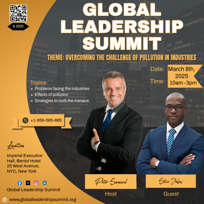 Copy of Leaders Summit | PosterMyWall