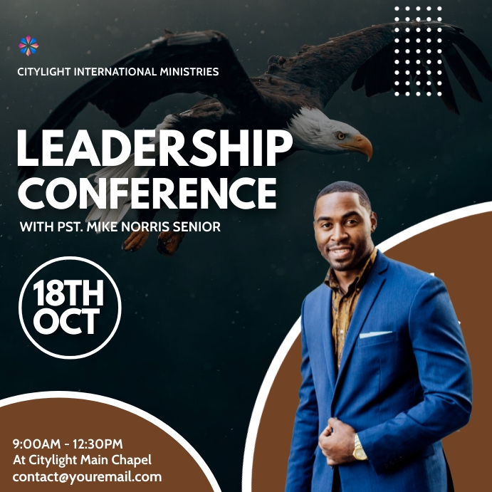leadership conference church flyer template | PosterMyWall
