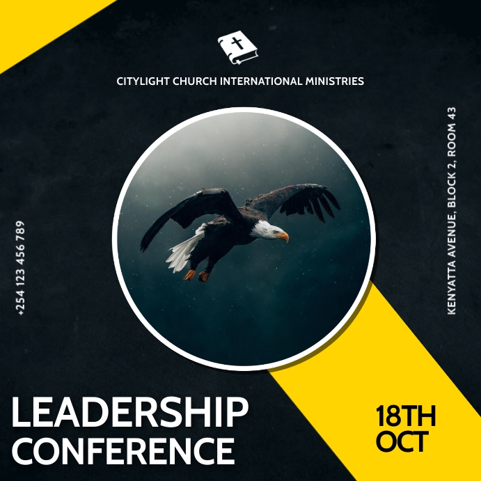 leadership conference church flyer template | PosterMyWall