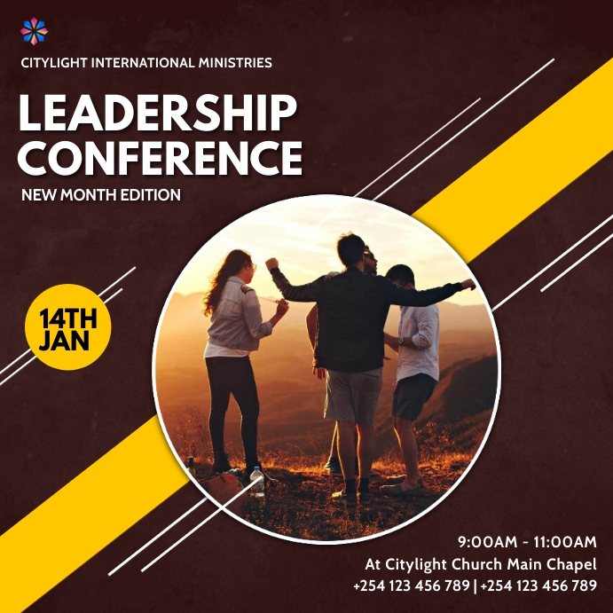 leadership conference church flyer template | PosterMyWall