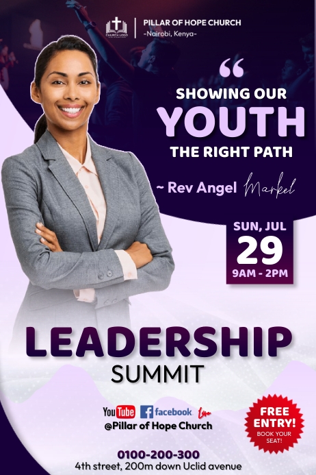 Leadership conference Template | PosterMyWall