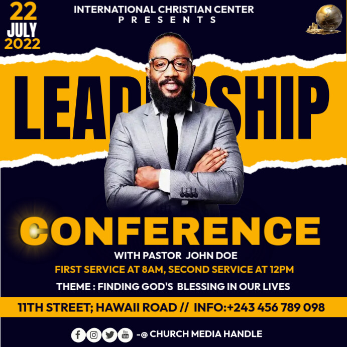 leadership conference Template | PosterMyWall