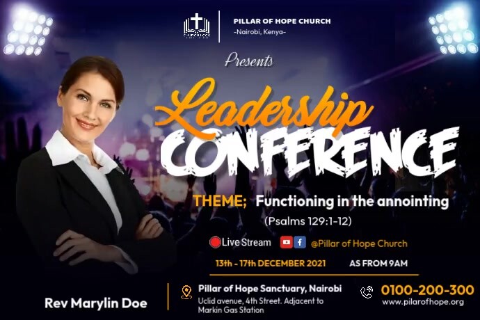 Leadership conference Template | PosterMyWall